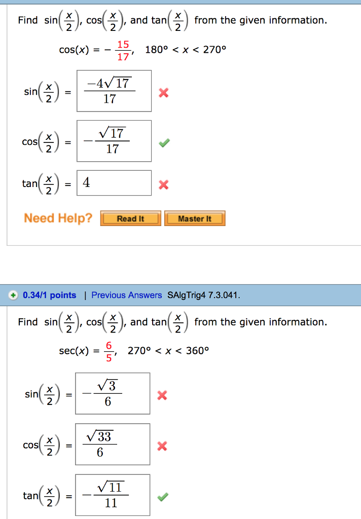 Solved Find sin(5), cos(?), and tan(5) , COS from the given | Chegg.com