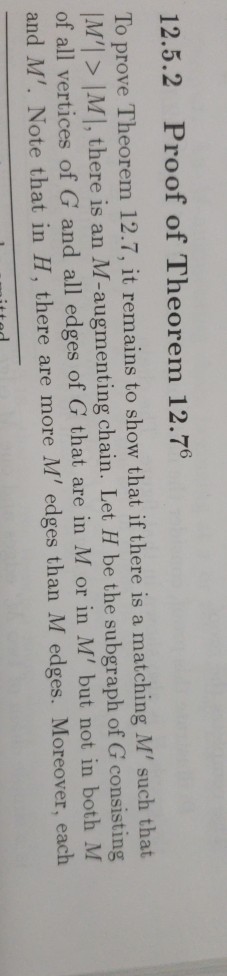 Solved Complete the last step of the proof Berge's Theorem: | Chegg.com