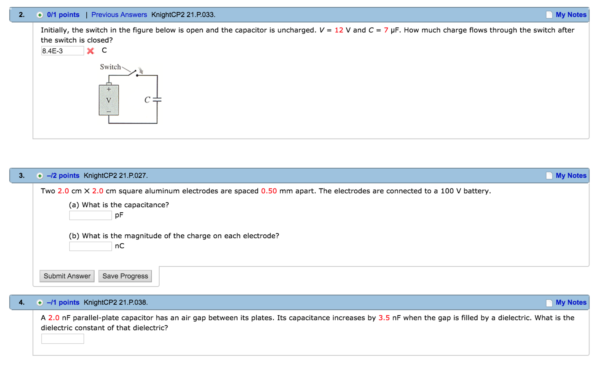 Solved Initially, the switch in the figure below is open and | Chegg.com