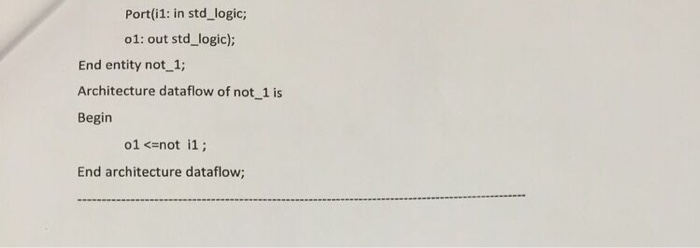 Solved Question 5: Write the top_level design entity and | Chegg.com