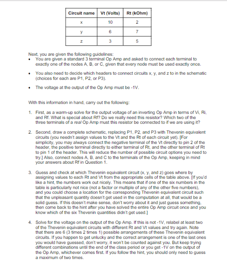 Solved 1) Amp-le Opportunity (30 points) Fig. 1 below shows | Chegg.com