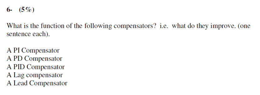 Solved 6- (5%) What is the function of the following | Chegg.com