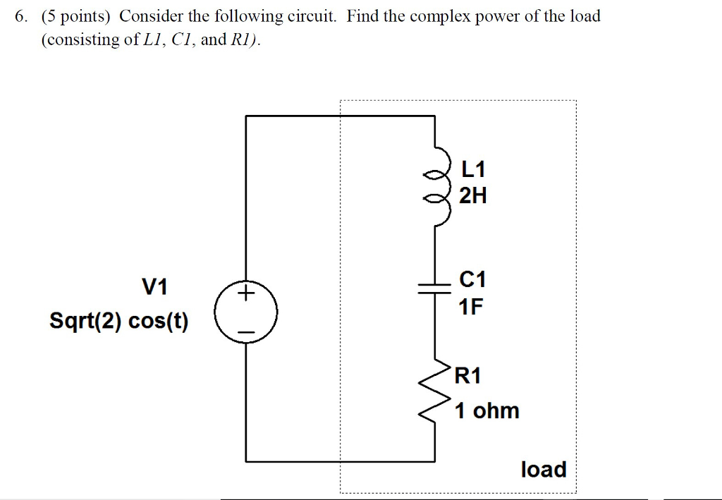 Solved (5 points) Consider the following circuit. Find the | Chegg.com