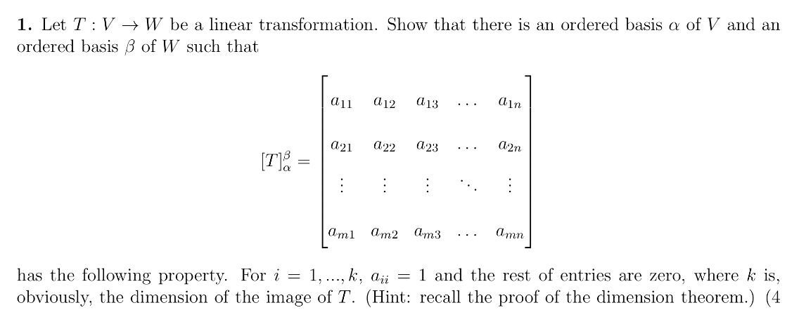 Solved Let T: V rightarrow W be a linear transformation. | Chegg.com