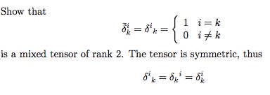 Solved Show that is a mixed tensor of rank 2. The tensor is | Chegg.com