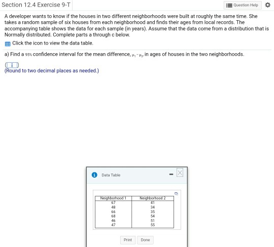 Solved Section 12.4 Exercise 9-T Question Help * A developer | Chegg.com