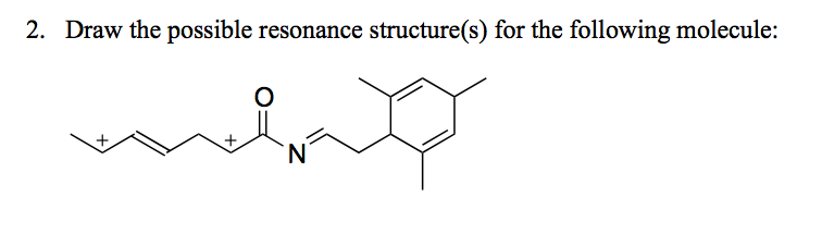 Solved Draw the possible resonance structure(s) for the | Chegg.com
