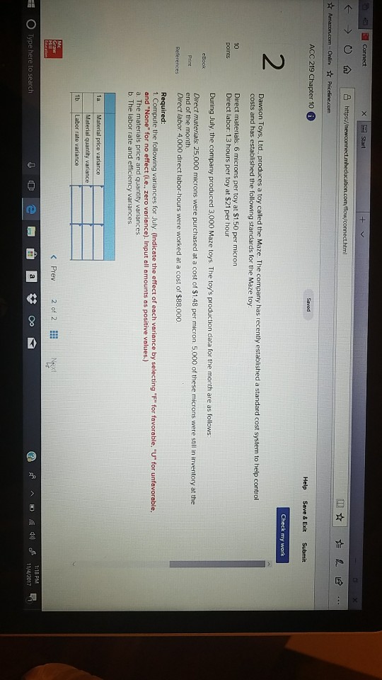 Solved I Start (--> O 숲 |凸https:/ Onln ☆ ACC 219 Chapter 10 | Chegg.com