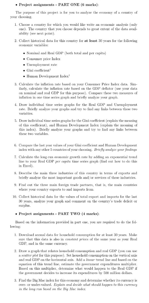 Solved The purpose of this project is for you to analyze the | Chegg.com