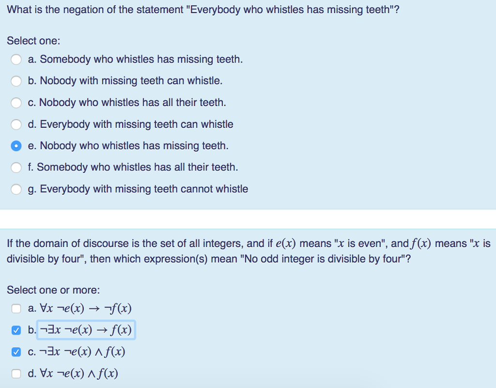 Solved What Is The Negation Of The Statement Everybody Who Chegg Solved What Is The Negation Of The Statement Everybody Who Chegg