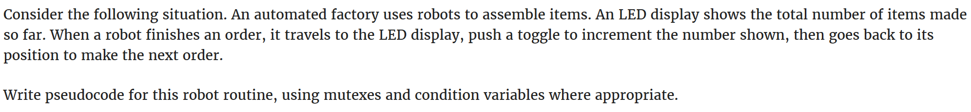 Consider the following situation. An automated | Chegg.com