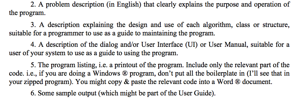 the program. suitable for a programmer to use as a | Chegg.com
