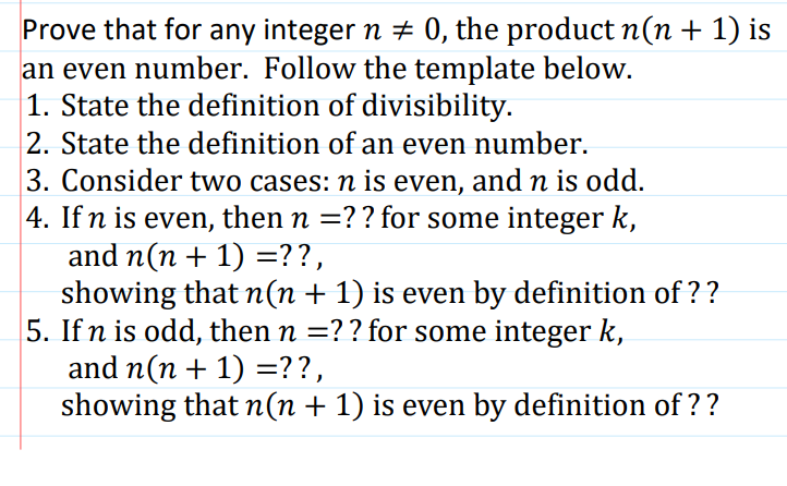 Solved Prove That For Any Integer N 0 The Product N N 1