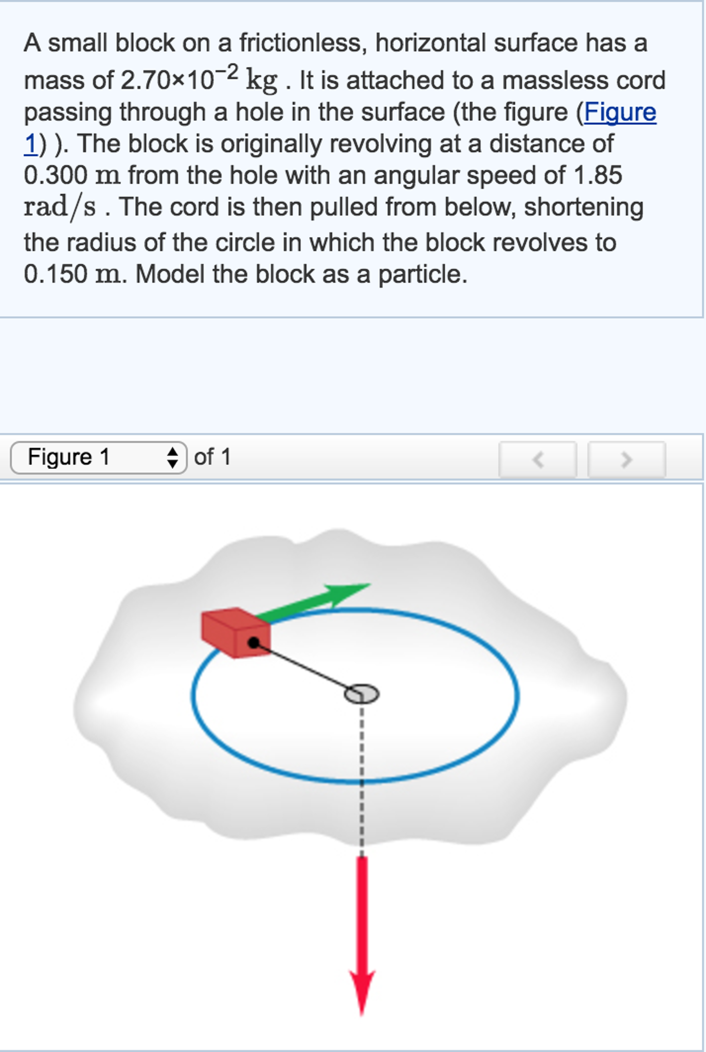 Solved: A Small Block On A Frictionless, Horizontal Surfac... | Chegg.com