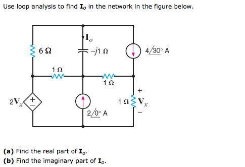 Solved Use loop analysis to find I o in the network in the | Chegg.com