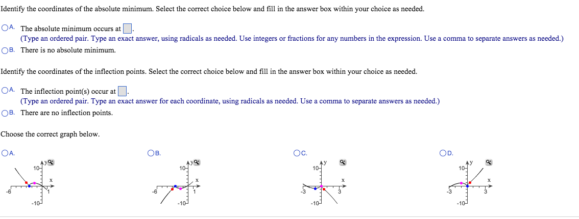 Solved Graph the function by determining the key features of | Chegg.com