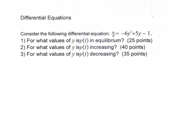 Solved Differential Equations help me is for my final | Chegg.com