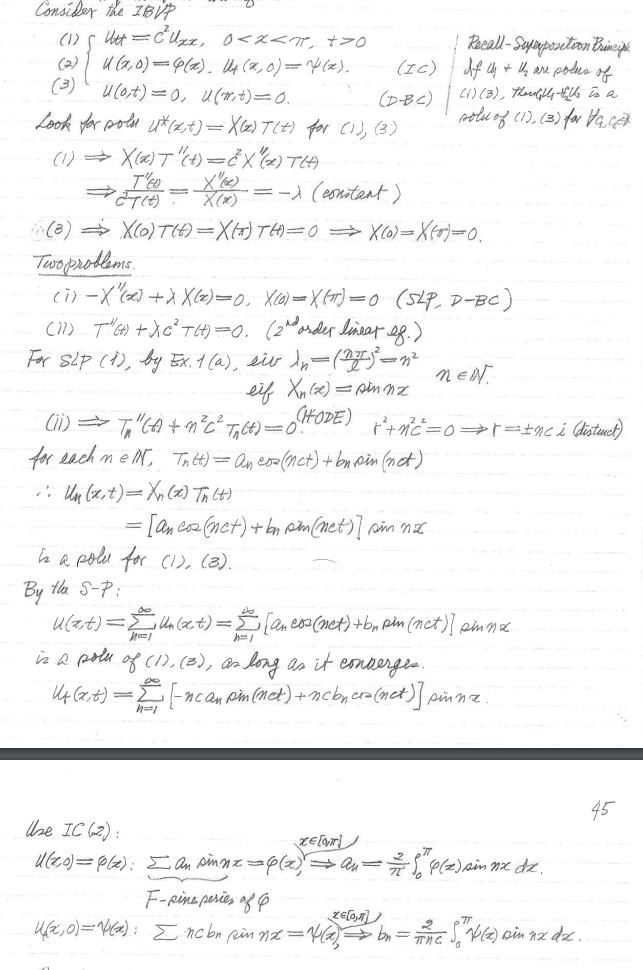 Solved 2. Derive the solution formula for each of the | Chegg.com
