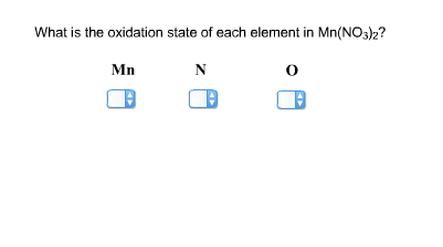 Solved What is the oxidation state of each element in | Chegg.com