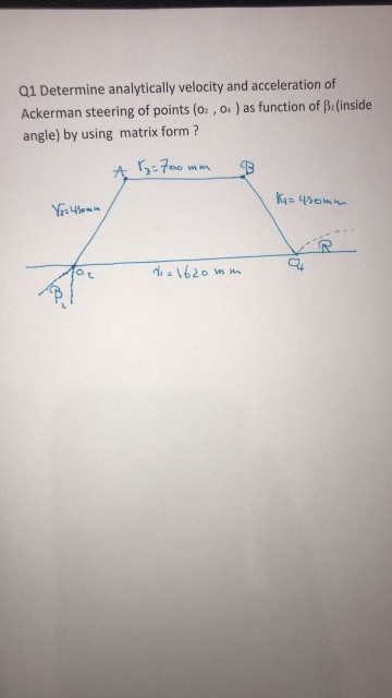 Solved Q1 Determine analytically velocity and acceleration | Chegg.com