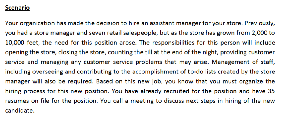 Solved Scenario Your organization has made the decision to | Chegg.com