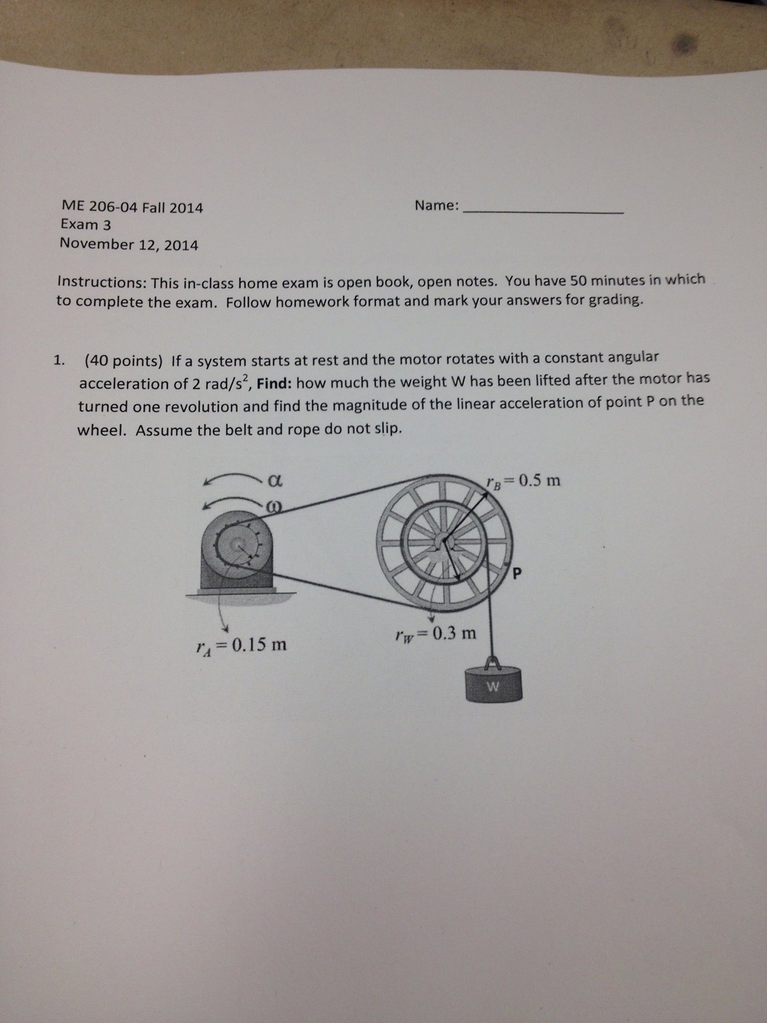 Solved Instructions: This in -class home exam is open book, | Chegg.com