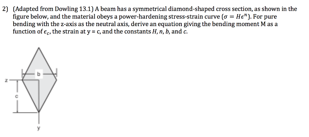 Solved 2) (Adapted from Dowling 13.1) A beam has a | Chegg.com