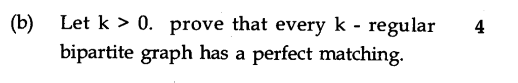 Solved Let k > 0. prove that every k - regular bipartite | Chegg.com