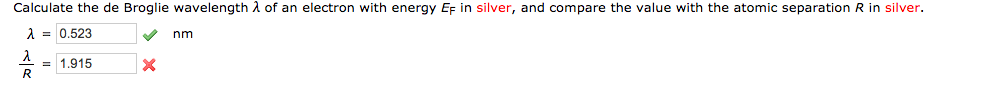 Solved Calculate the de Broglie wavelength lambda of an | Chegg.com