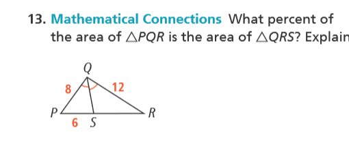 Solved 13. Mathematical Connections What percent of the area | Chegg.com