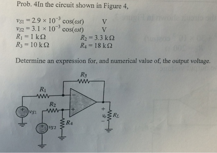 Solved In the circuit shown in Figure 4, vsI =2.9 times | Chegg.com