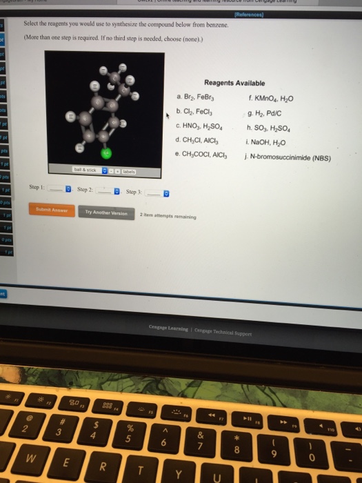 Solved Select the reagents you would use to synthesize the | Chegg.com