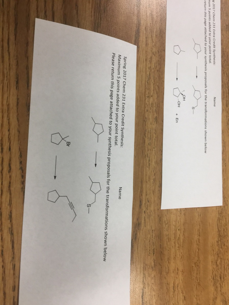 Solved return this page attached to your synthesis | Chegg.com