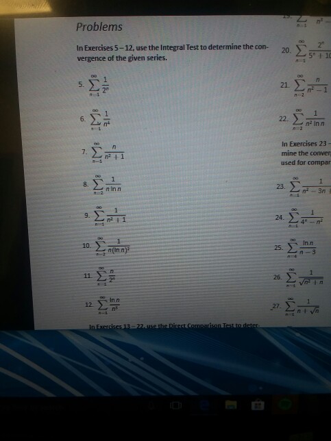 Solved Problems 0 2 In Exercises 5-12, use the Integral Test | Chegg.com