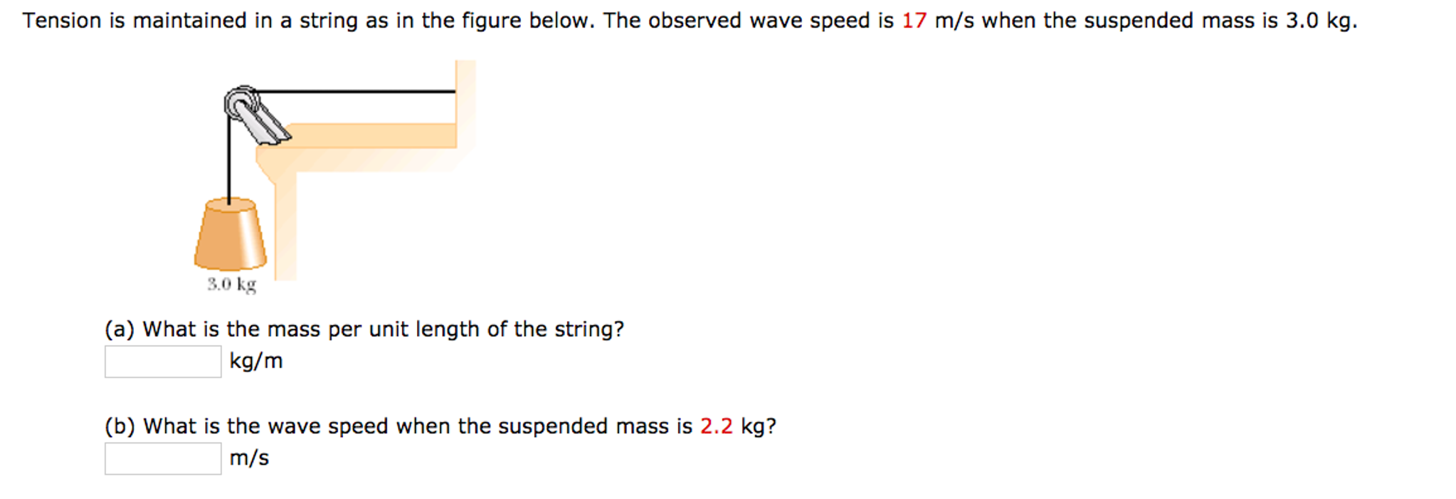 Solved Tension is maintained in a string as in the figure | Chegg.com