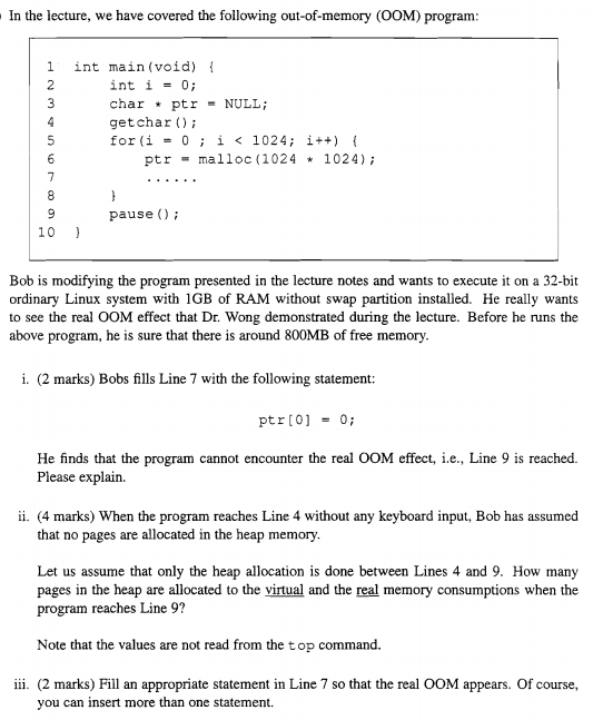 In the lecture, we have covered the following | Chegg.com
