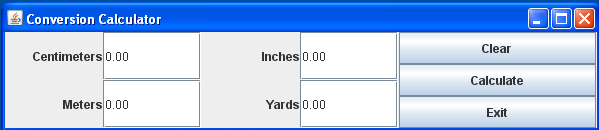 Solved Design and implement a GUI that converts length into | Chegg.com