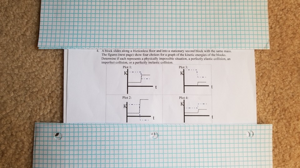 Solved 4. A block slides along a frictionless floor and into | Chegg.com