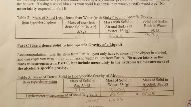 Solved Part B (ne uncertainty in the calculations) """just | Chegg.com