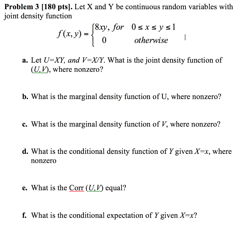 Let X and Y be continuous random variables with joint | Chegg.com