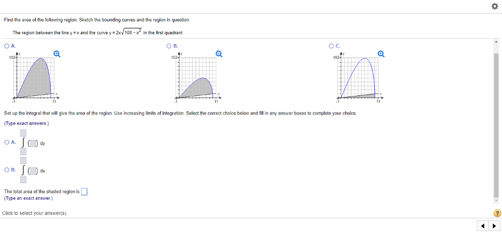 Solved Find the area of the following region. Sketch the | Chegg.com