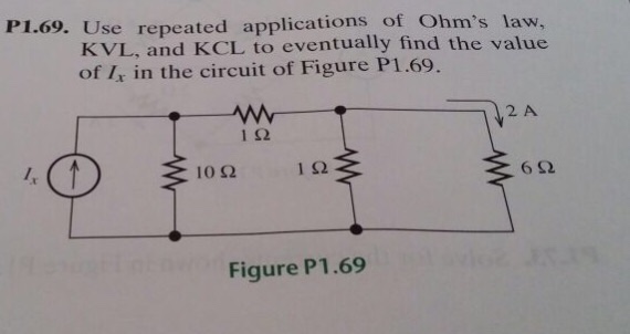 Solved Use repeated applications of Ohm's law, KVL, and KCL | Chegg.com