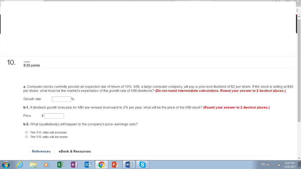 Solved a. Computer stocks currently provide an expected rate | Chegg.com