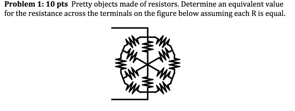Solved Pretty objects made of resistors. Determine an | Chegg.com
