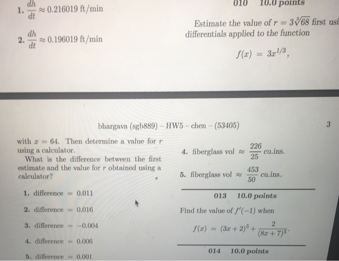 Solved Estimate the value of r = 3 3 squareroot 68 first | Chegg.com