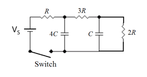 Solved In the circuit shown below, the switch has been open | Chegg.com