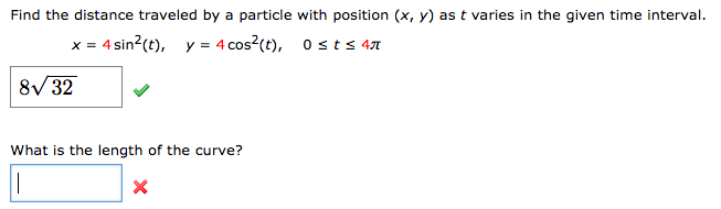 Solved Find the distance traveled by a particle with | Chegg.com