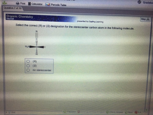 Solved Select the correct (R) or (S) designation for the | Chegg.com