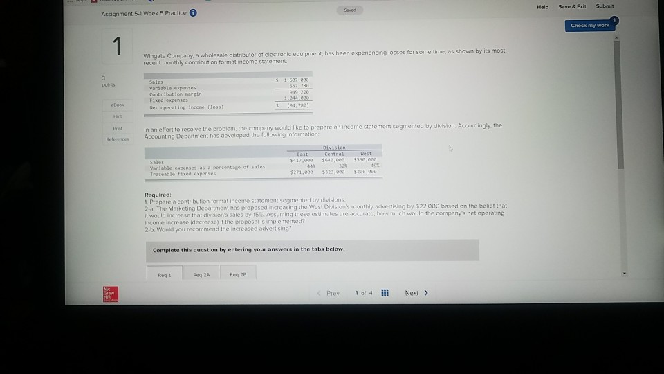 Solved Help Save&Exit Subemit Assignment 5-1 Week 5 Practice | Chegg.com