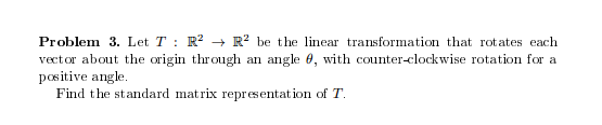 Solved Let T: R^2 right arrow r^2 be the linear | Chegg.com